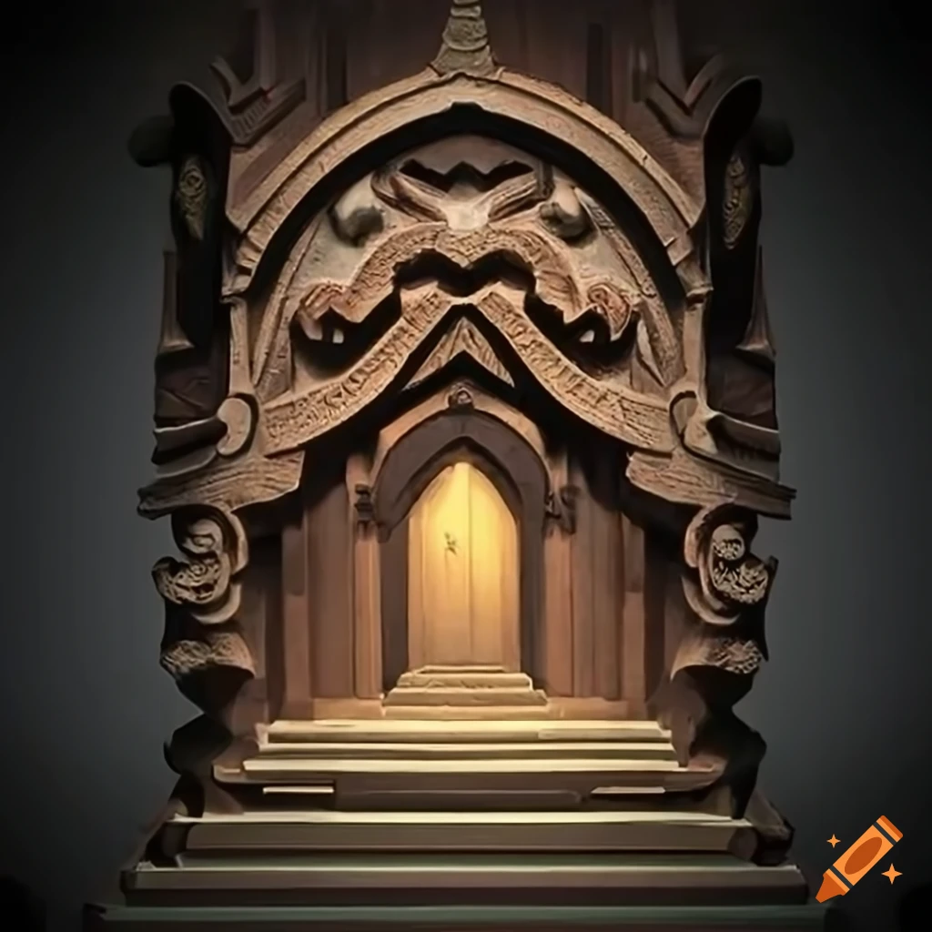 ‘architectural stave carving’-style, hd, 🌾, stunning focal-depth ...