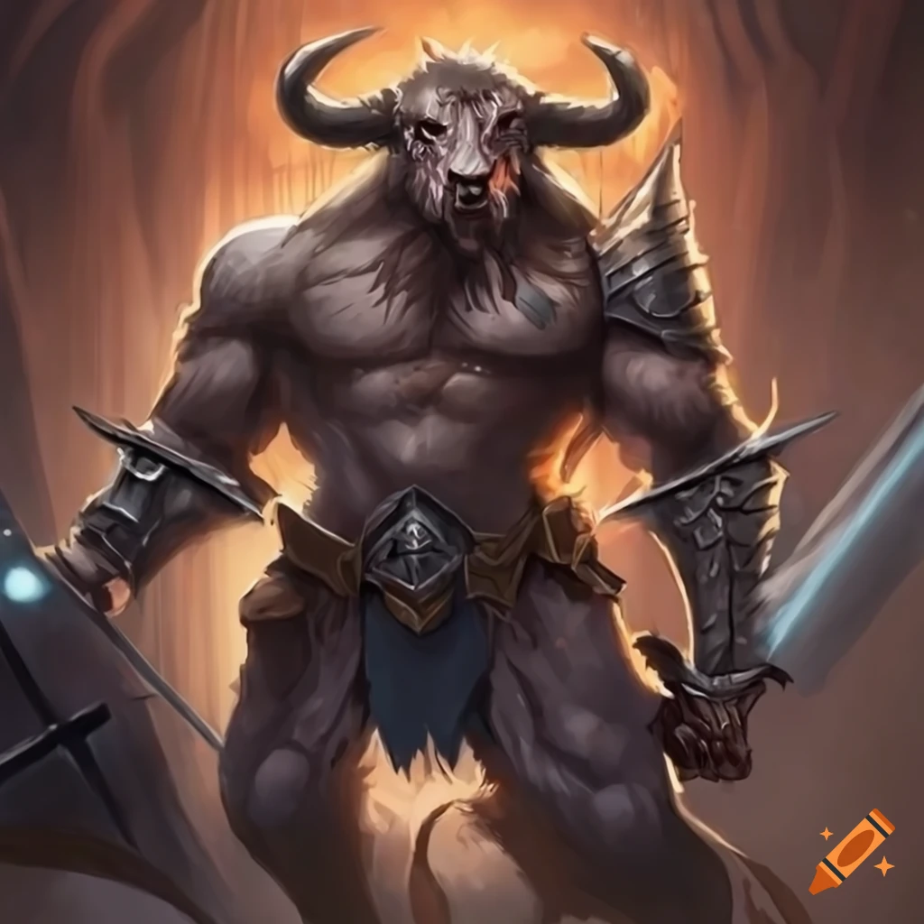 Digital art of a rune knight minotaur on Craiyon Digital art of a rune knight minotaur on Craiyon