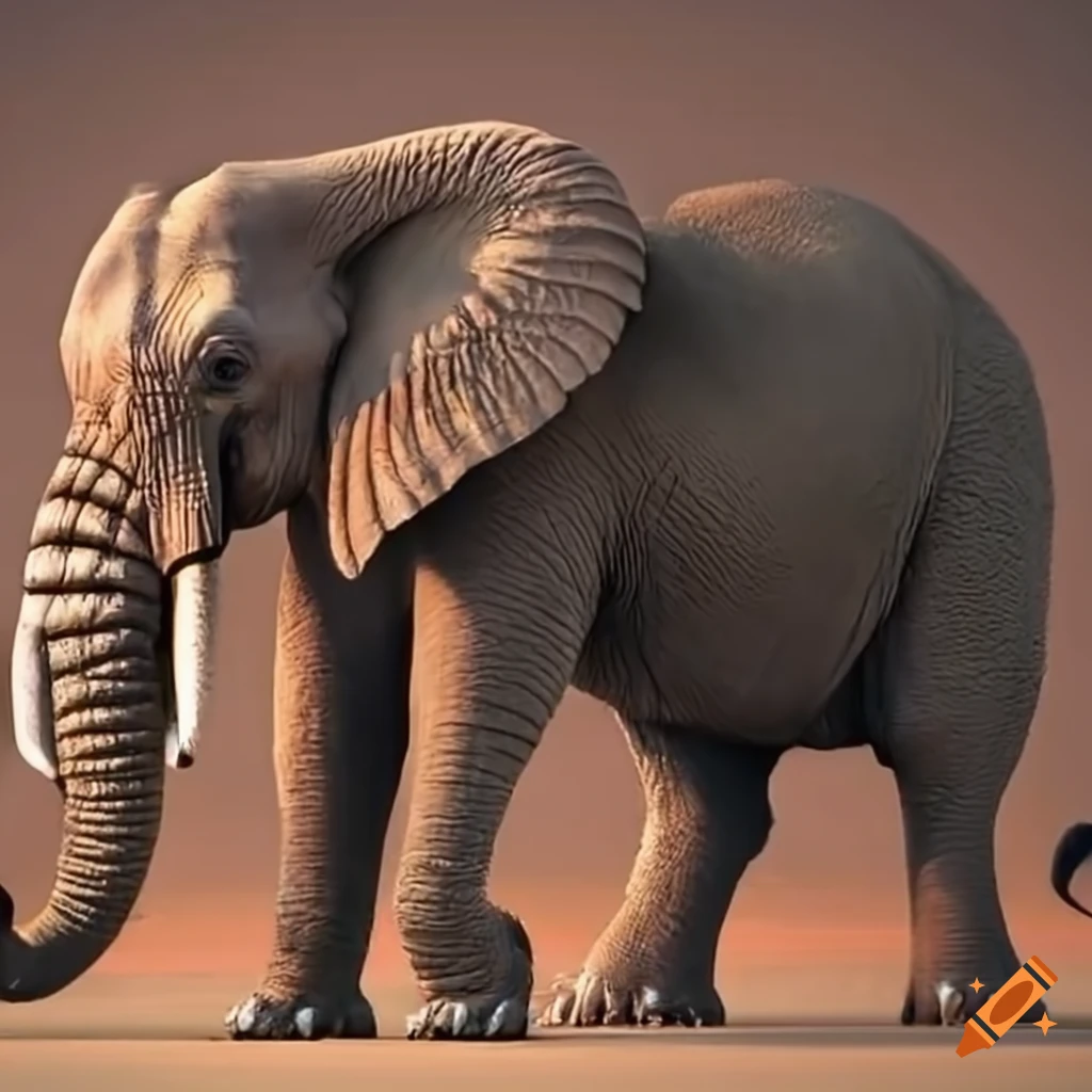 Elephant on Craiyon
