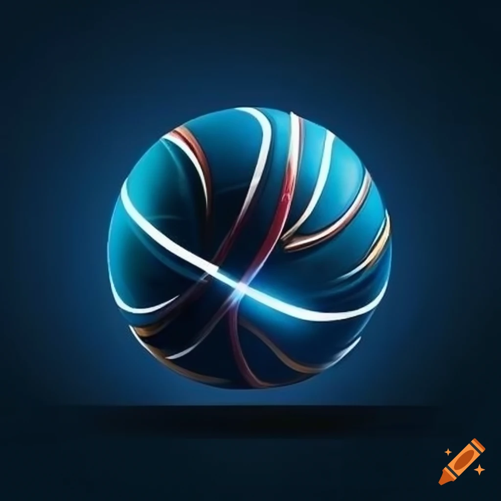 Shiny metallic nba basketball team logo emblem on Craiyon