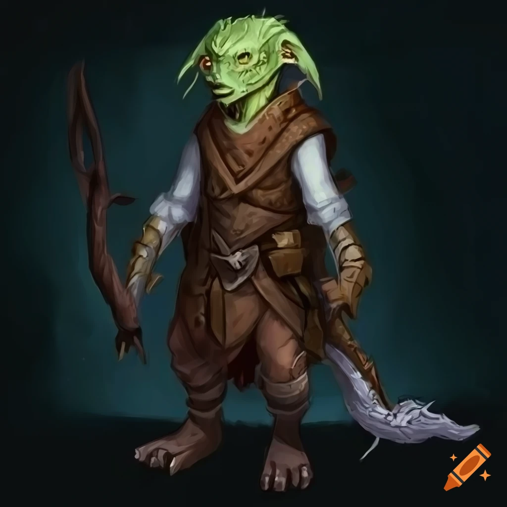 Art of a young dragonborn in d&d
