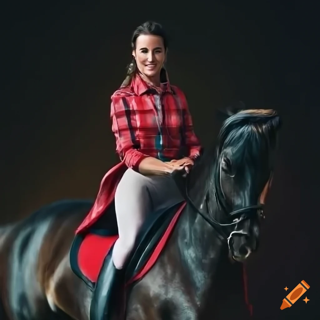 Hyperrealistic photograph of a horse-rider on Craiyon
