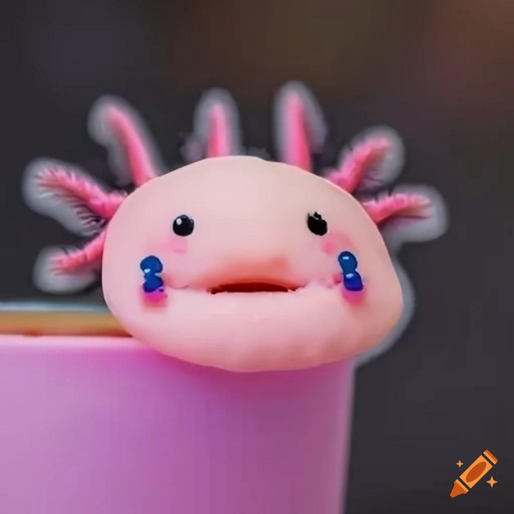 Deep sea inspired axolotl creature on Craiyon