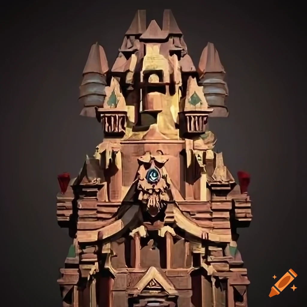 Detailed carving inspired by zelda game on Craiyon