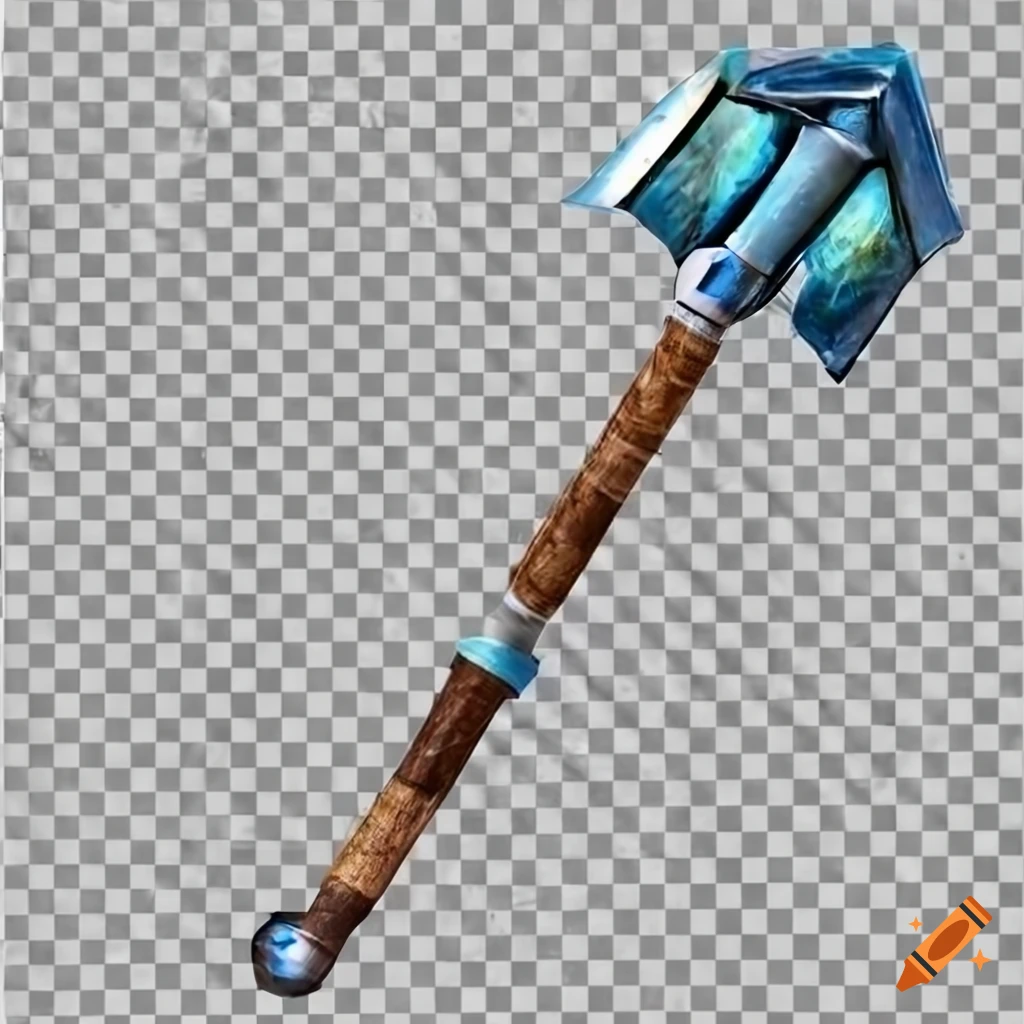 Photorealistic image of a fantasy crystal shovel on Craiyon