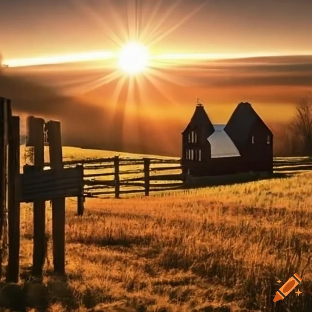 Amish country landscape on Craiyon
