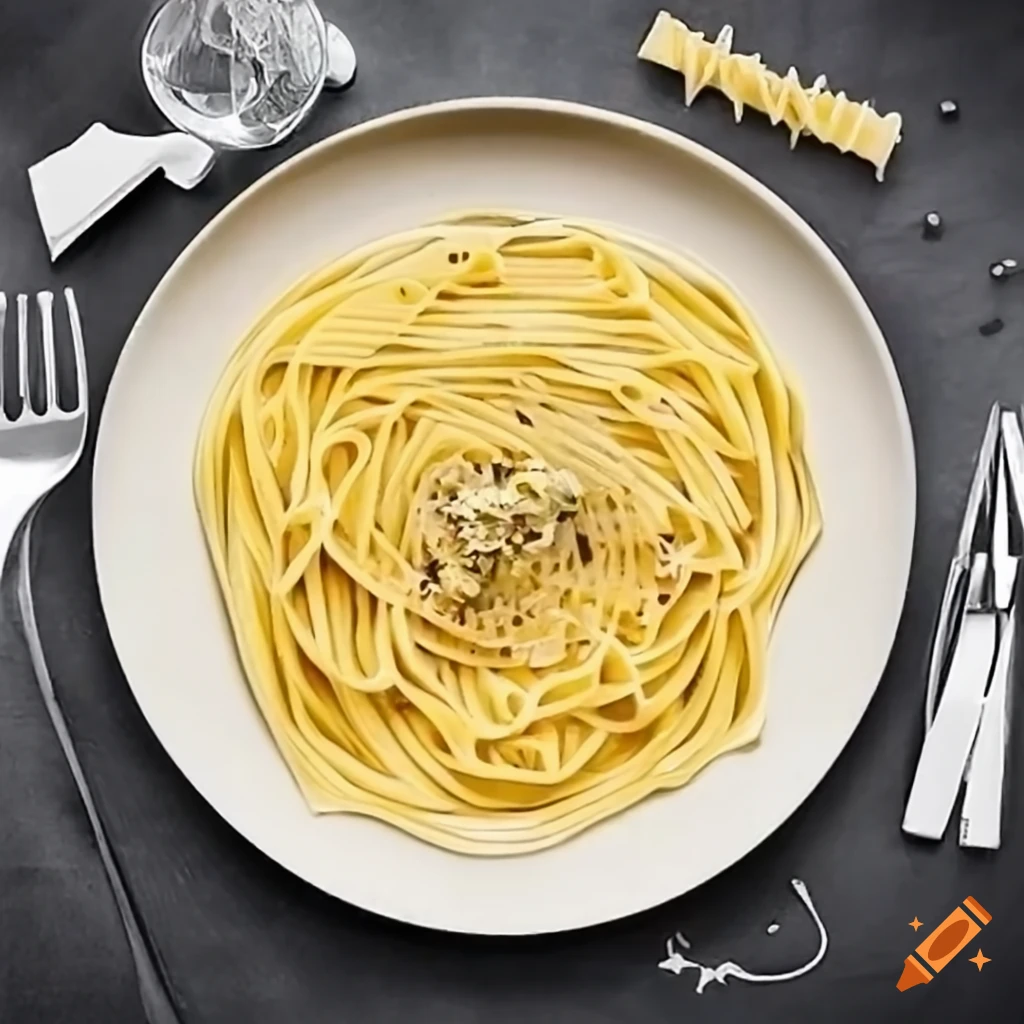 Delicious plate of pasta on Craiyon