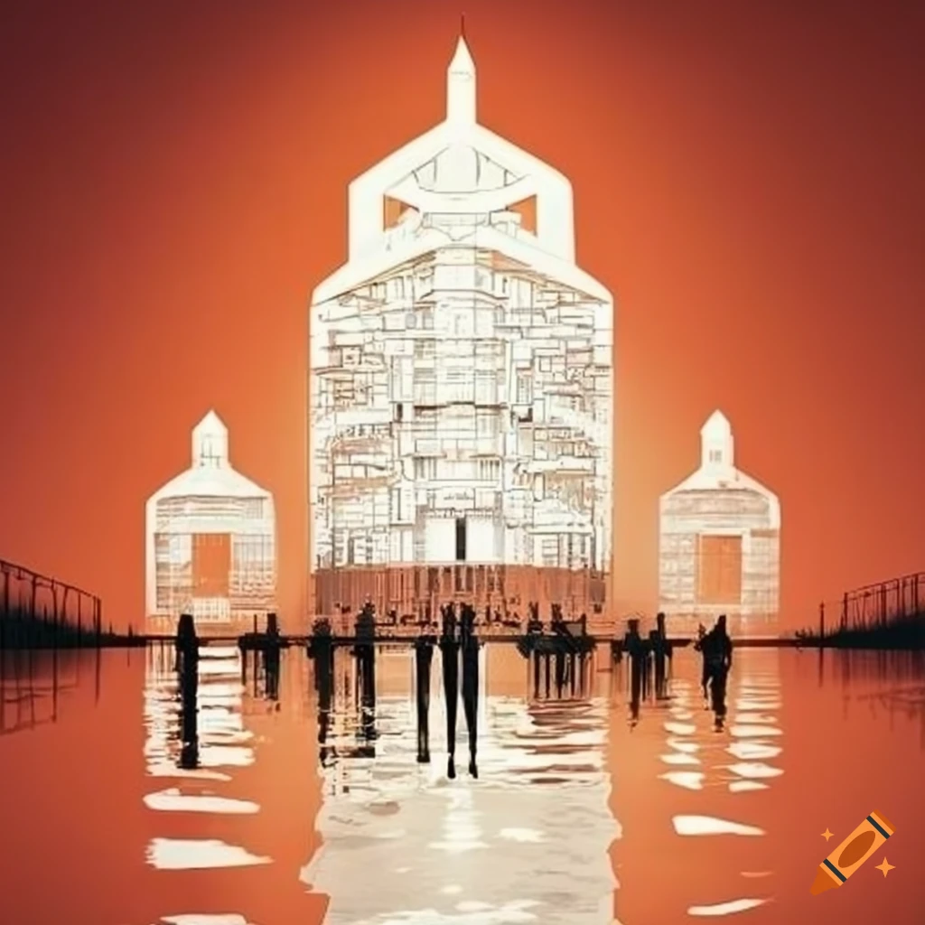 Poster featuring stunning architectural designs on Craiyon