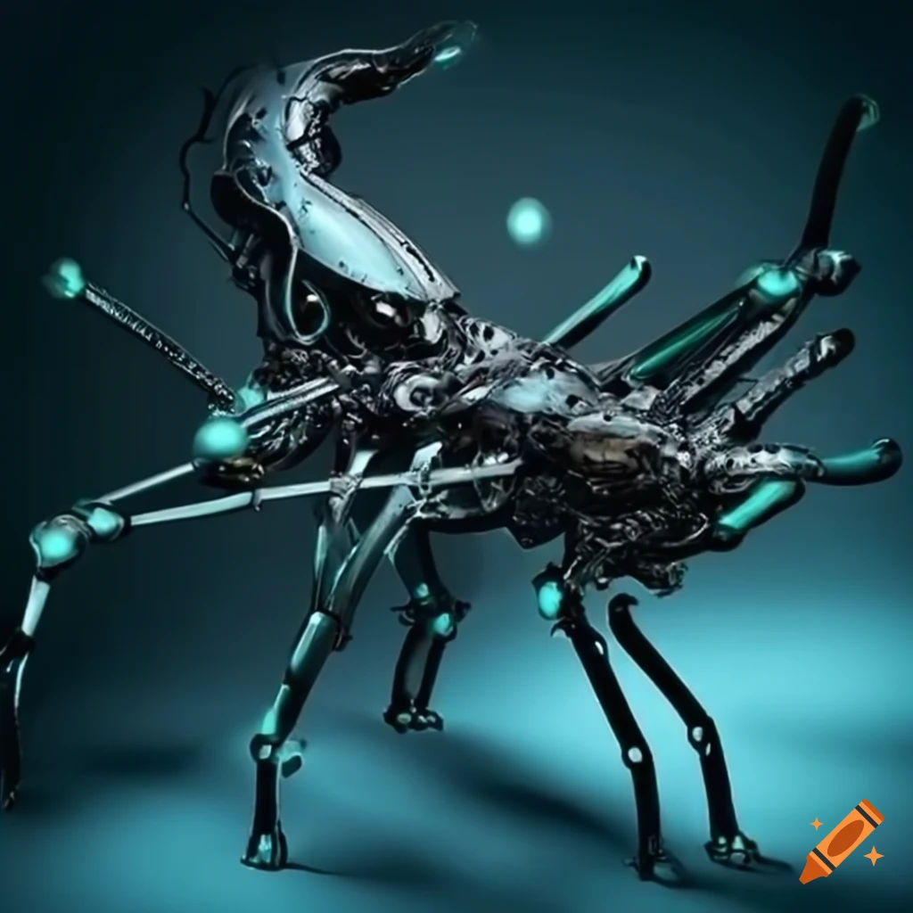 Image of a futuristic robotic insect queen on Craiyon