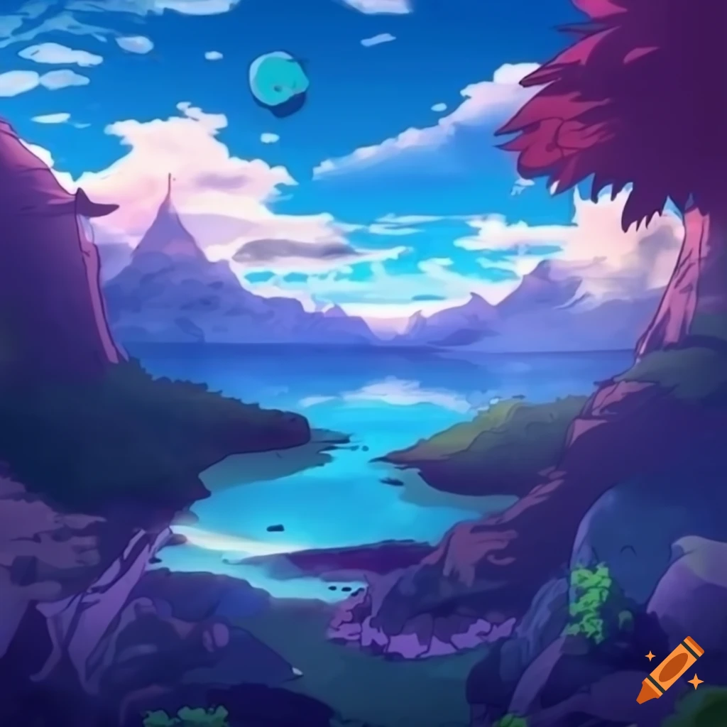 Fantasy landscape for quest adventure theme on Craiyon