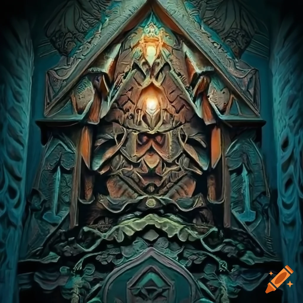 Detailed zelda game art with moth motif on Craiyon