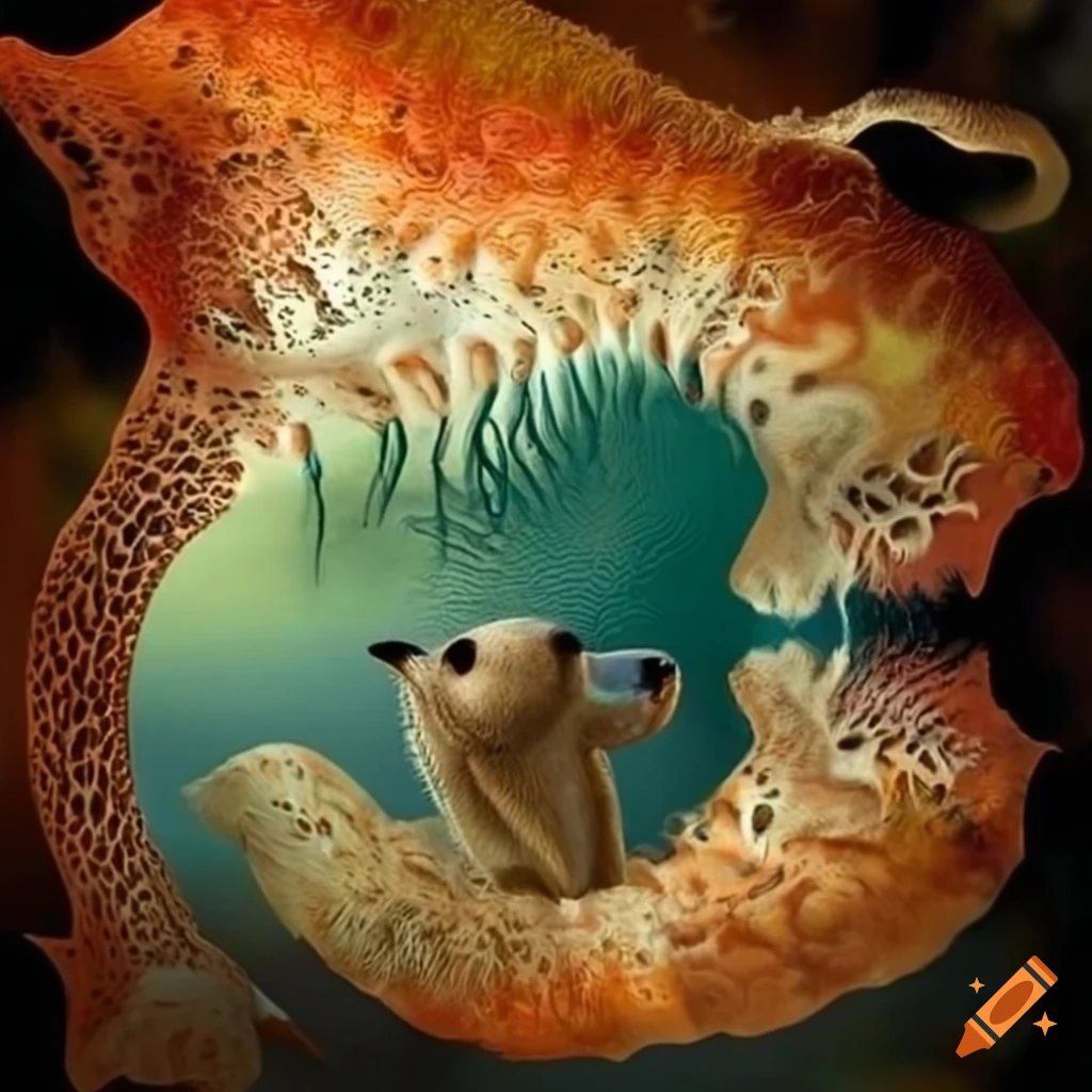 Illustration representing symbiosis on Craiyon