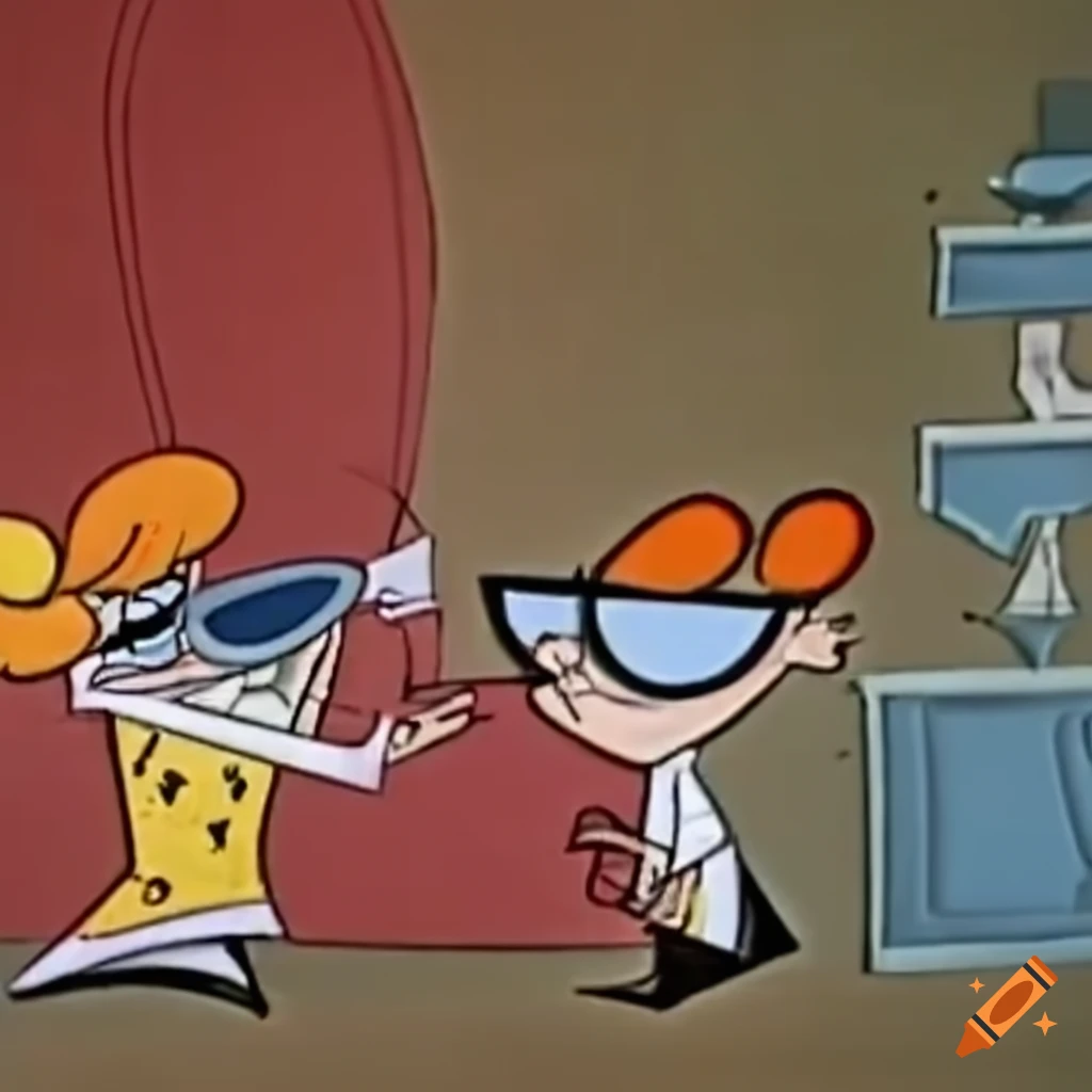 Soviet-style animation of dexter's laboratory