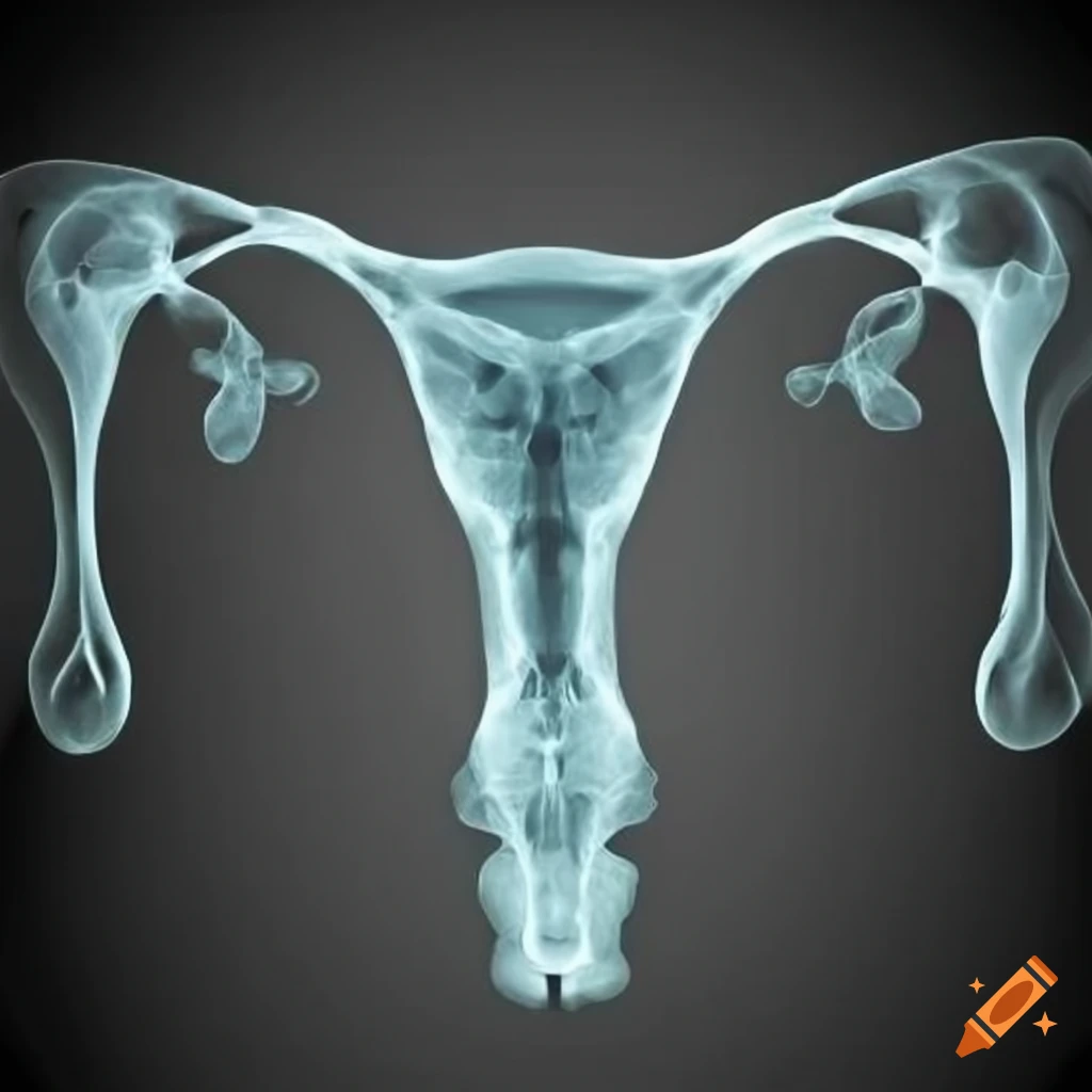 X-ray of the uterus on Craiyon