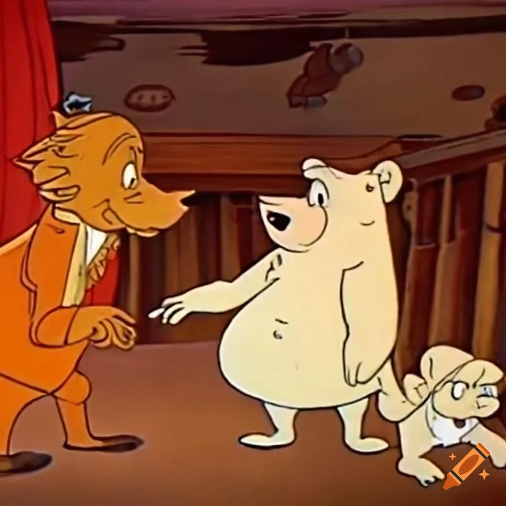 Soviet animation characters the barkers on Craiyon