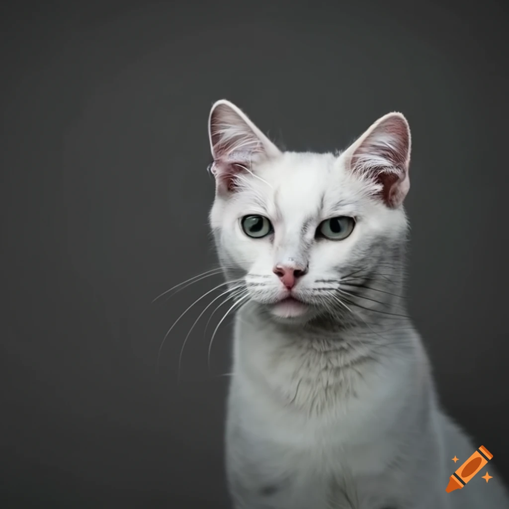 White cat on Craiyon