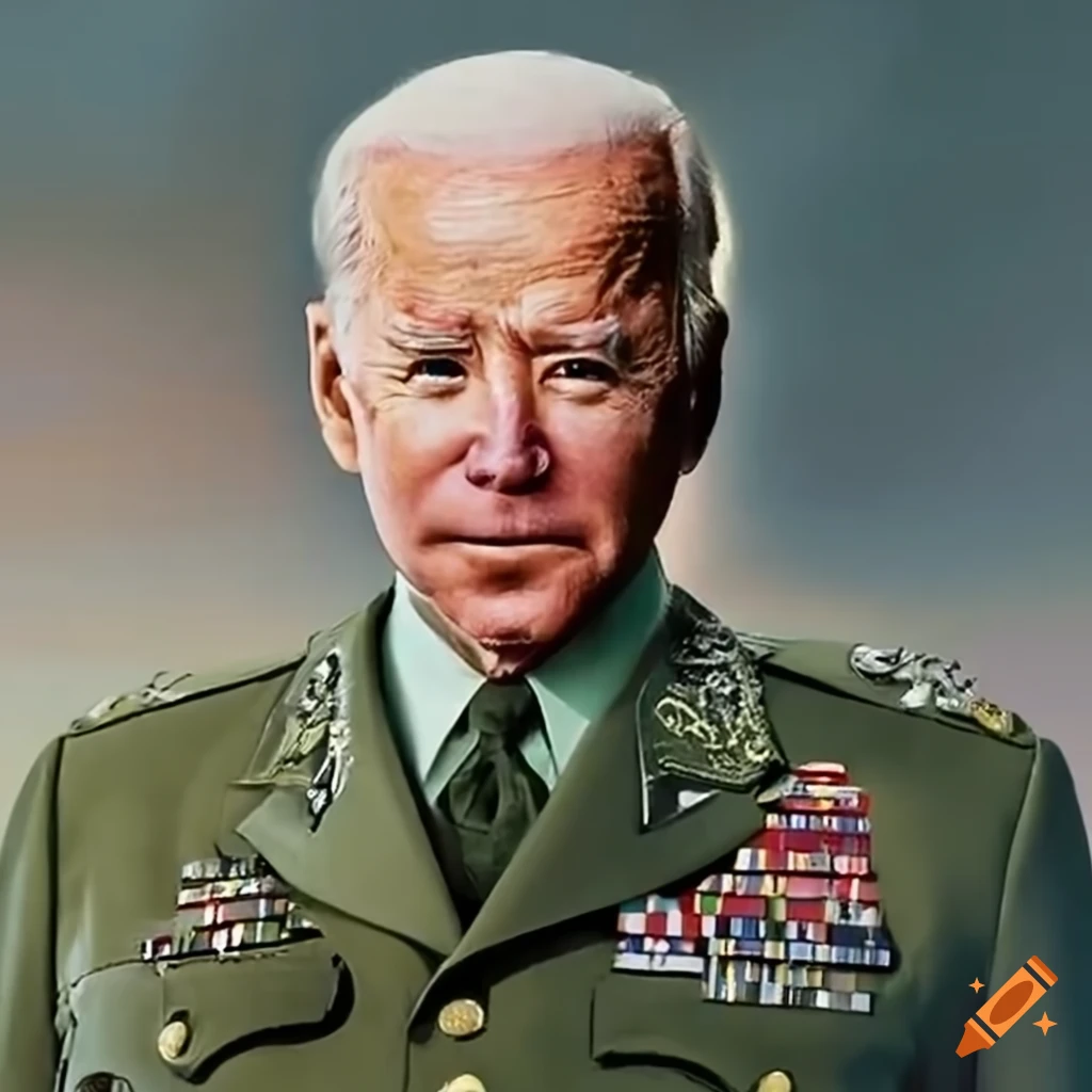 Image of Joe Biden dressed as General Patton on Craiyon