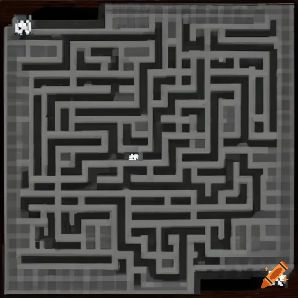 Maze layout for a horror game