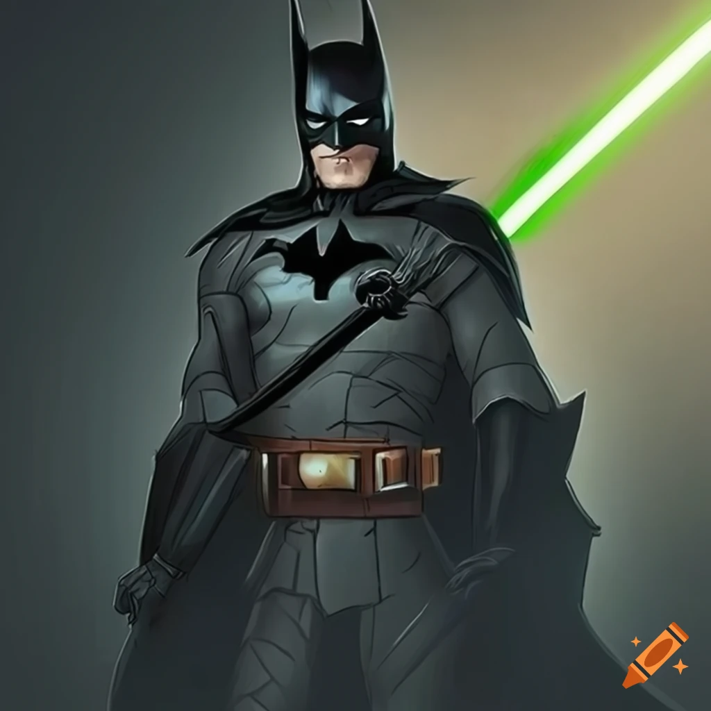 Jedi batman artwork