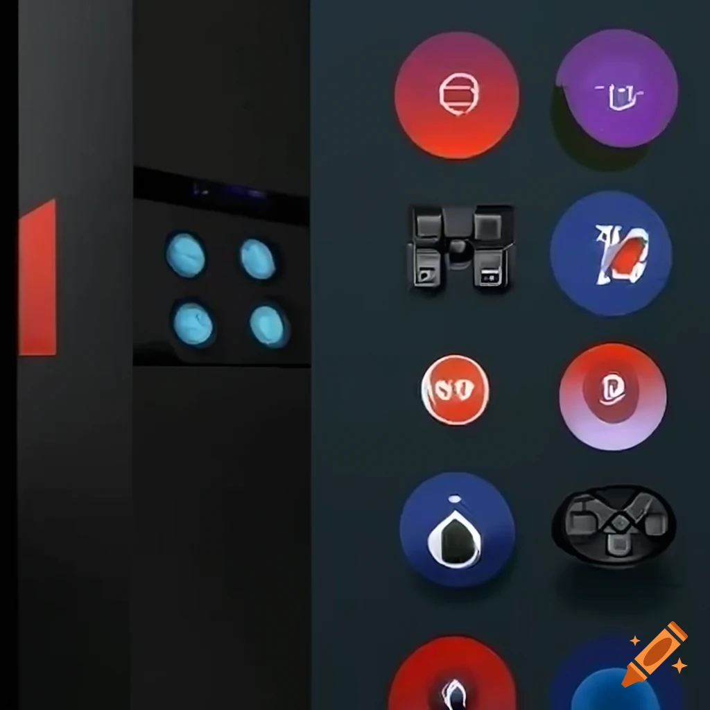 Image of a playstation console menu on Craiyon