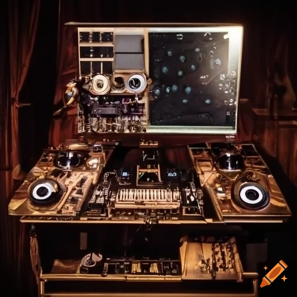 Steampunk dj setup
