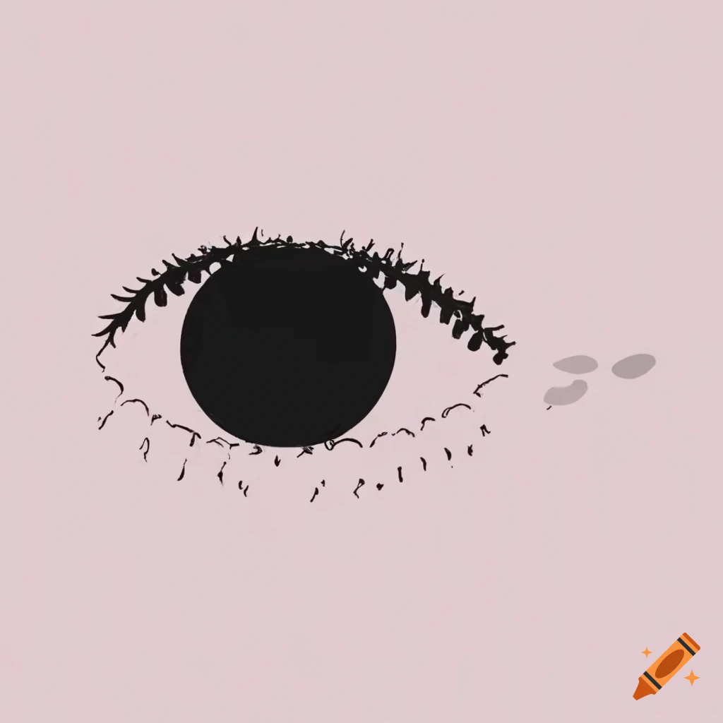 Minimalistic eye artwork