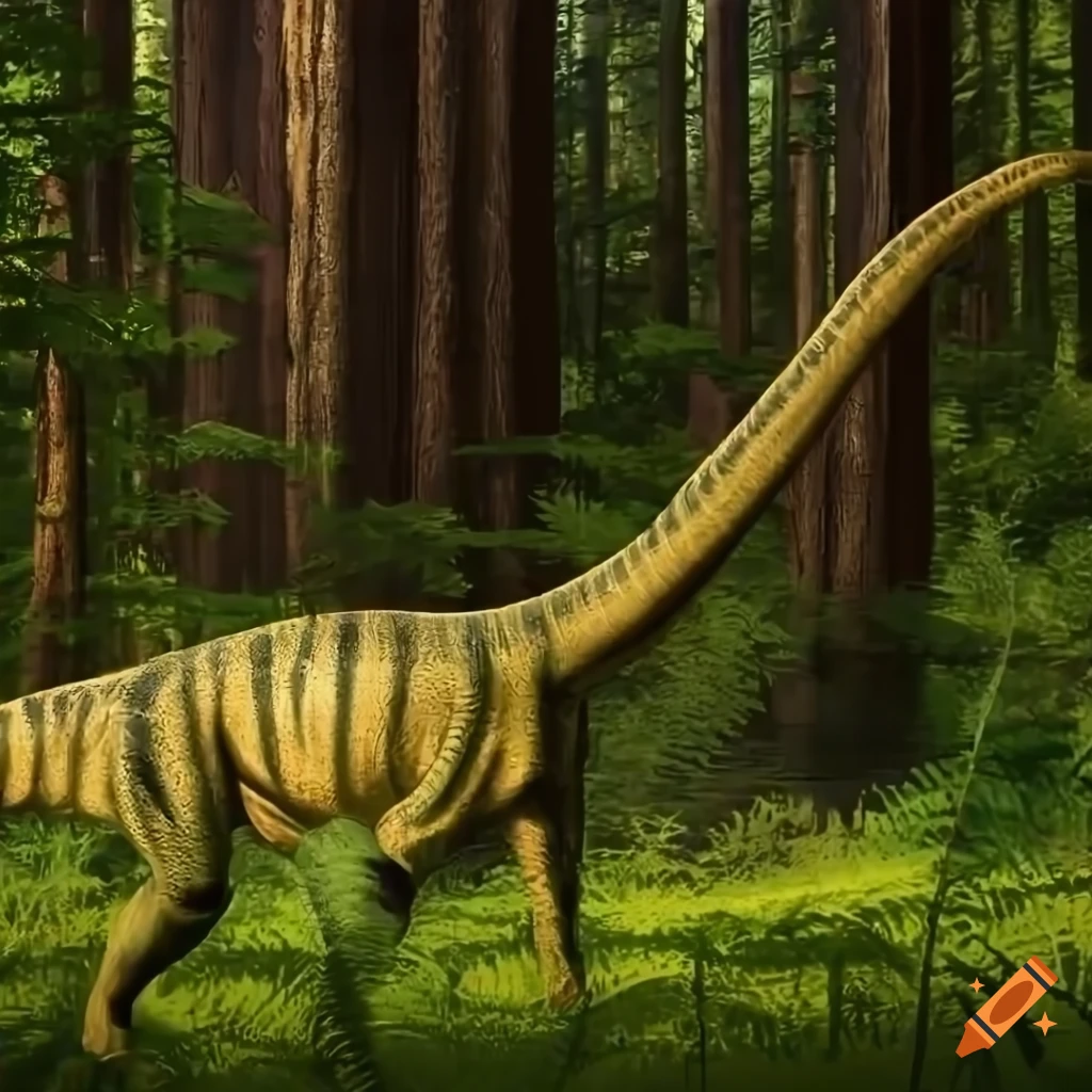 Duckbilled hadrosaur dinosaur with lizard-like color pattern and ...