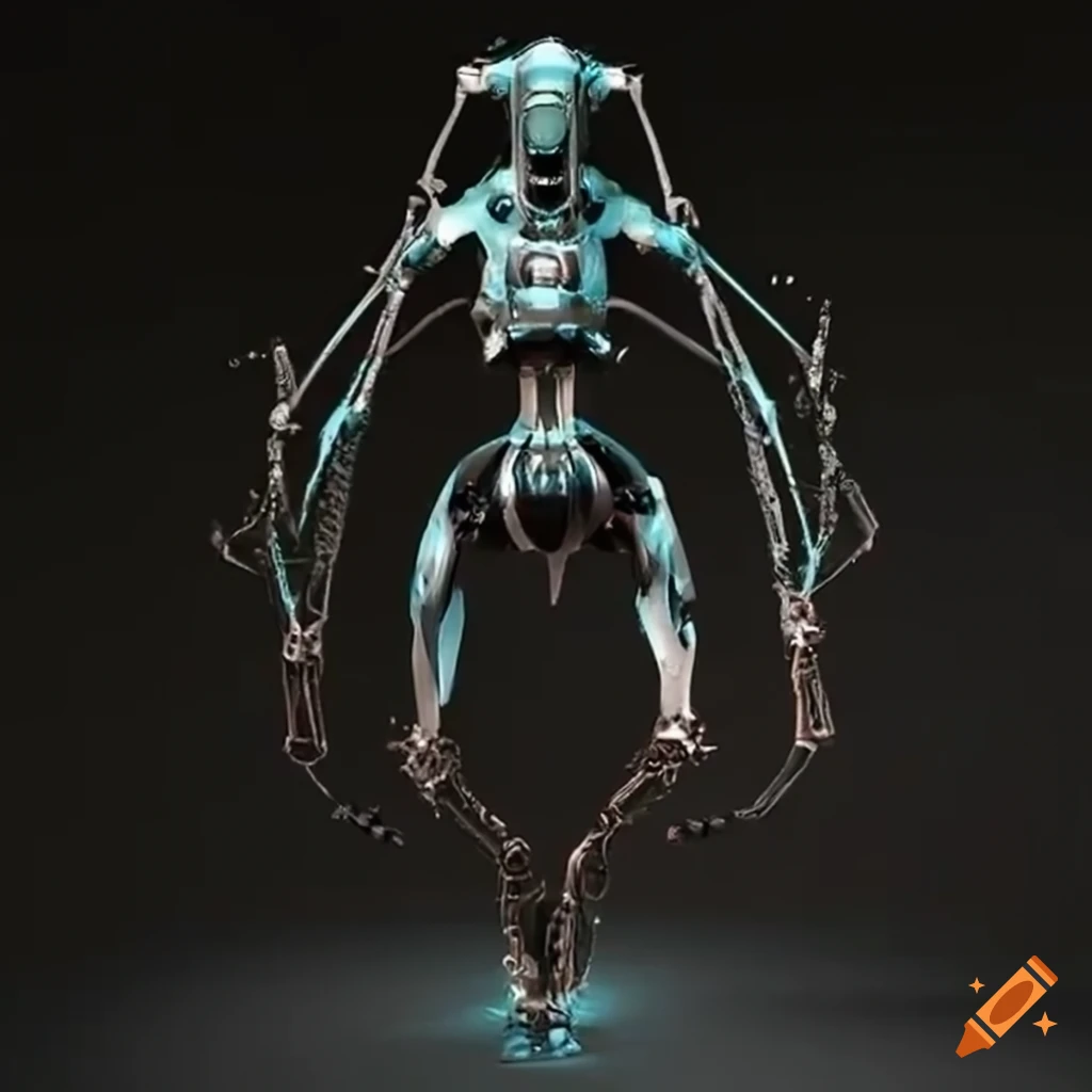 Cybernetic zombie with mechanical upgrades on Craiyon