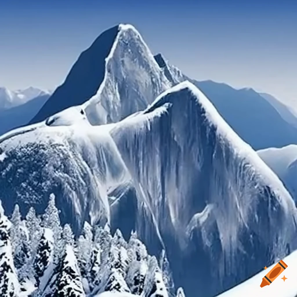 Snow-covered ruins of Machu Picchu in the future on Craiyon