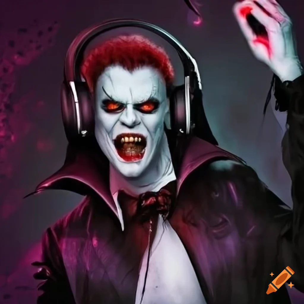 Image of a dancing vampire on Craiyon