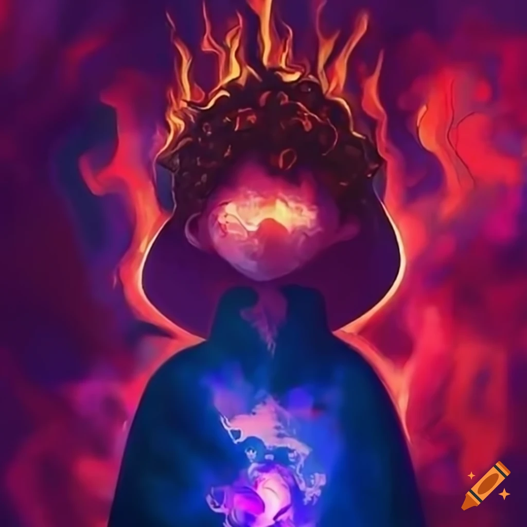 Humanized version of calcifer from howl's moving castle