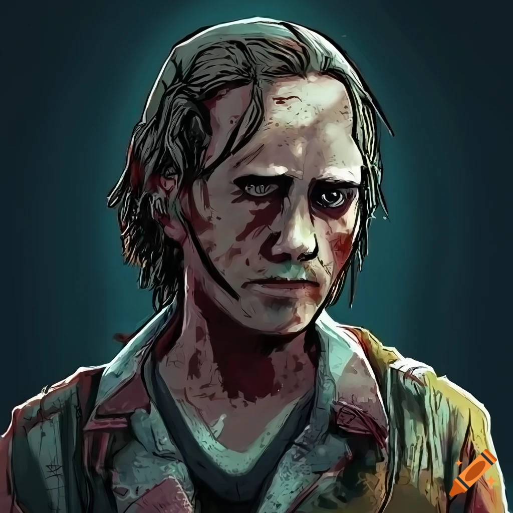 Digital art of simon lane in the style of the walking dead on Craiyon