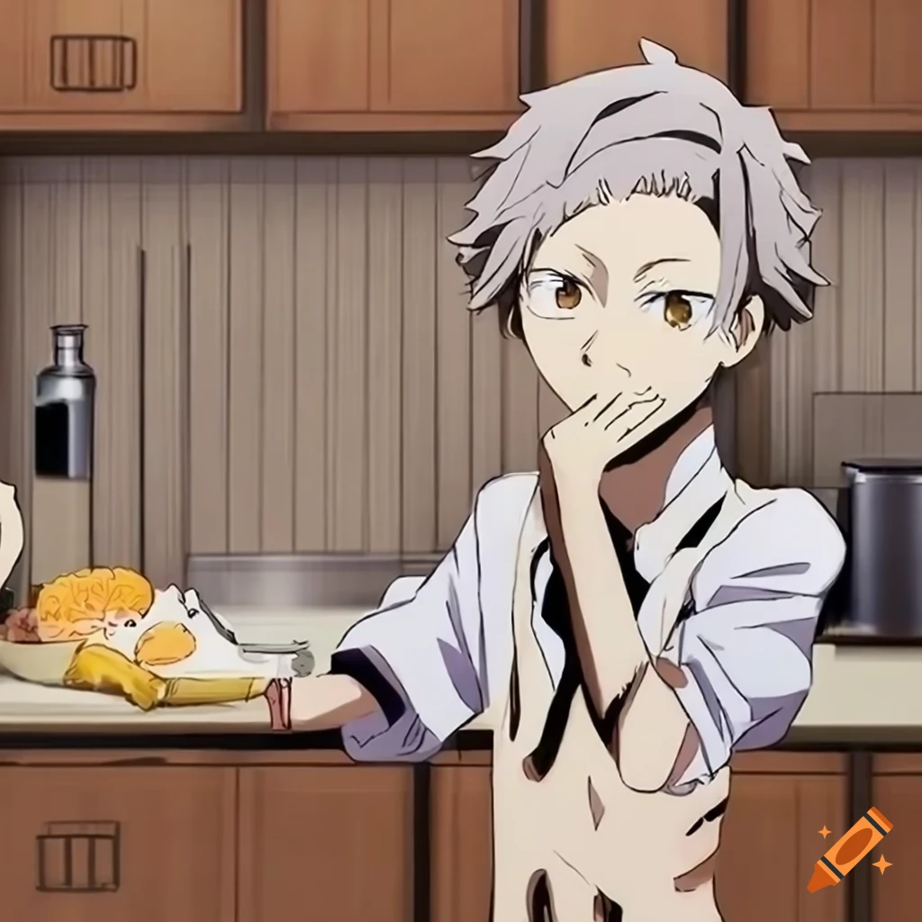 Atsushi nakajima cooking breakfast in the kitchen