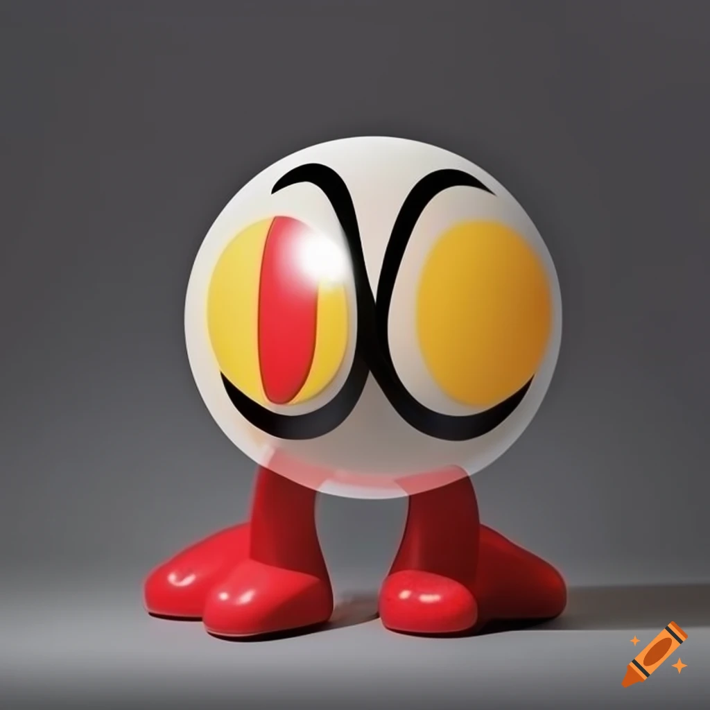 Realistic illustration of the famous video game character pac-man on ...