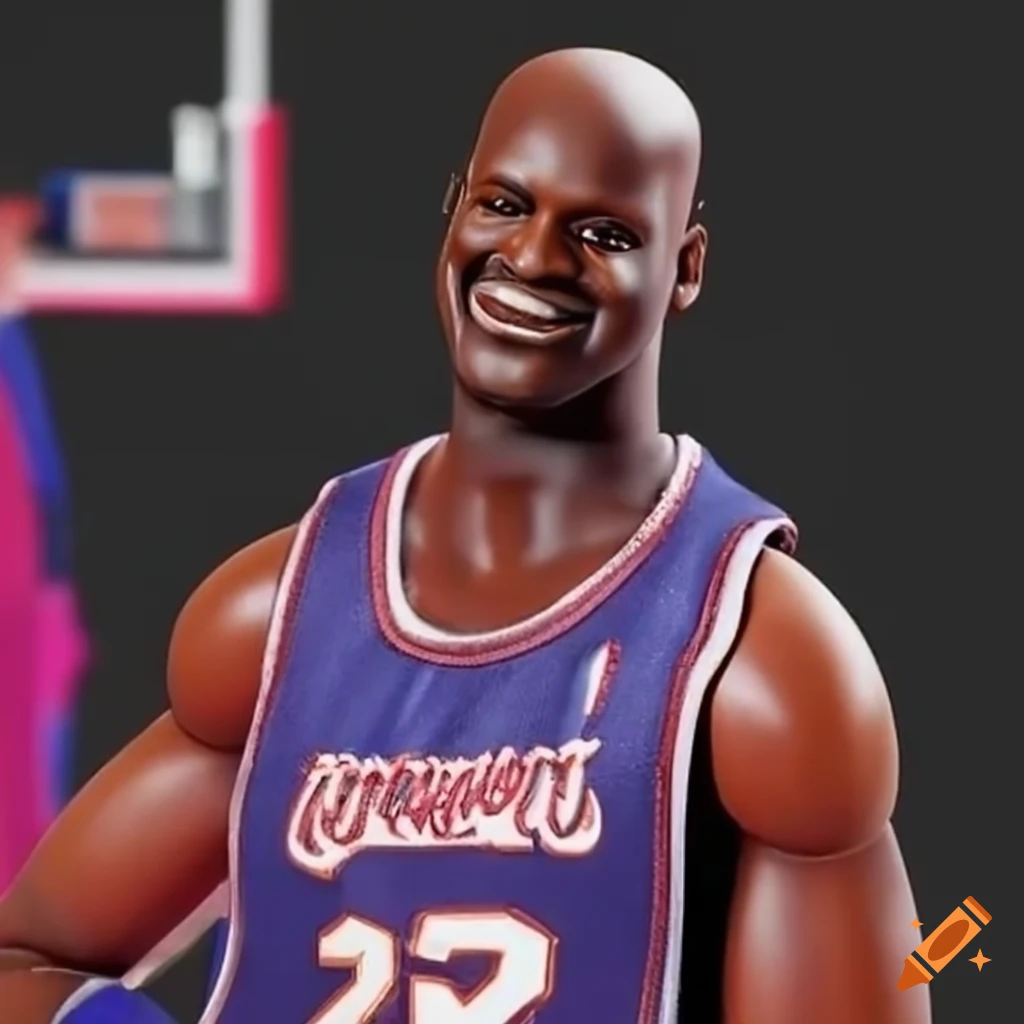 Collectible shaq barbie doll on Craiyon