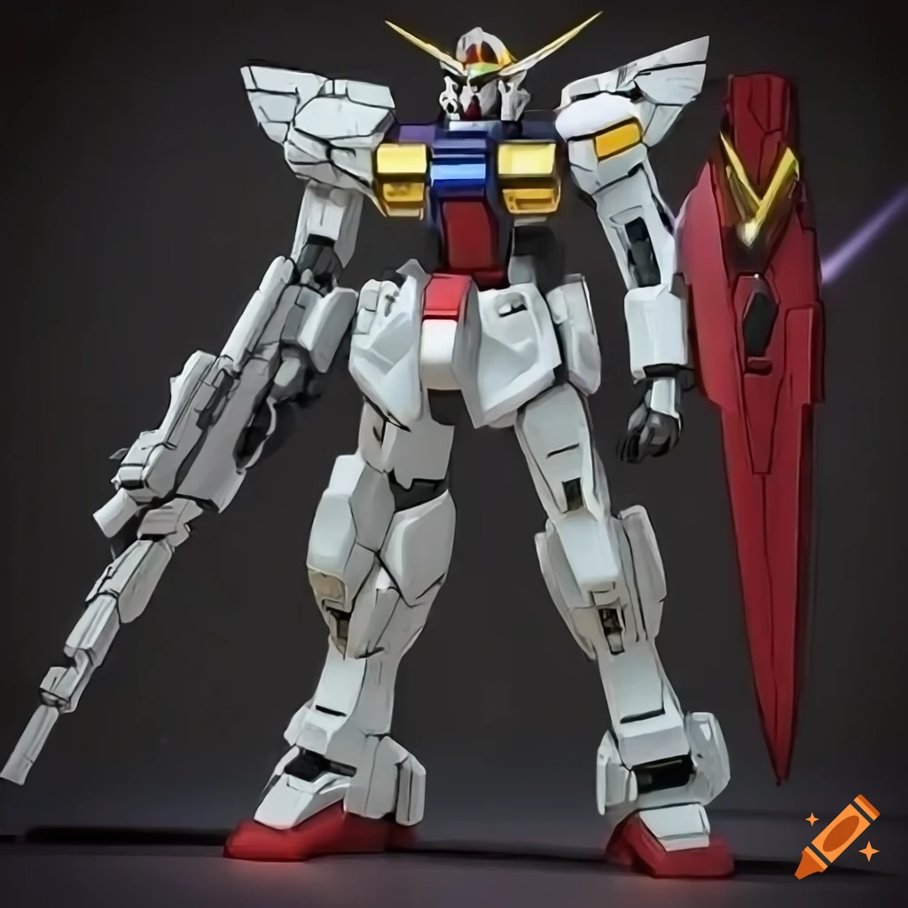 Gundam fox illustration on Craiyon