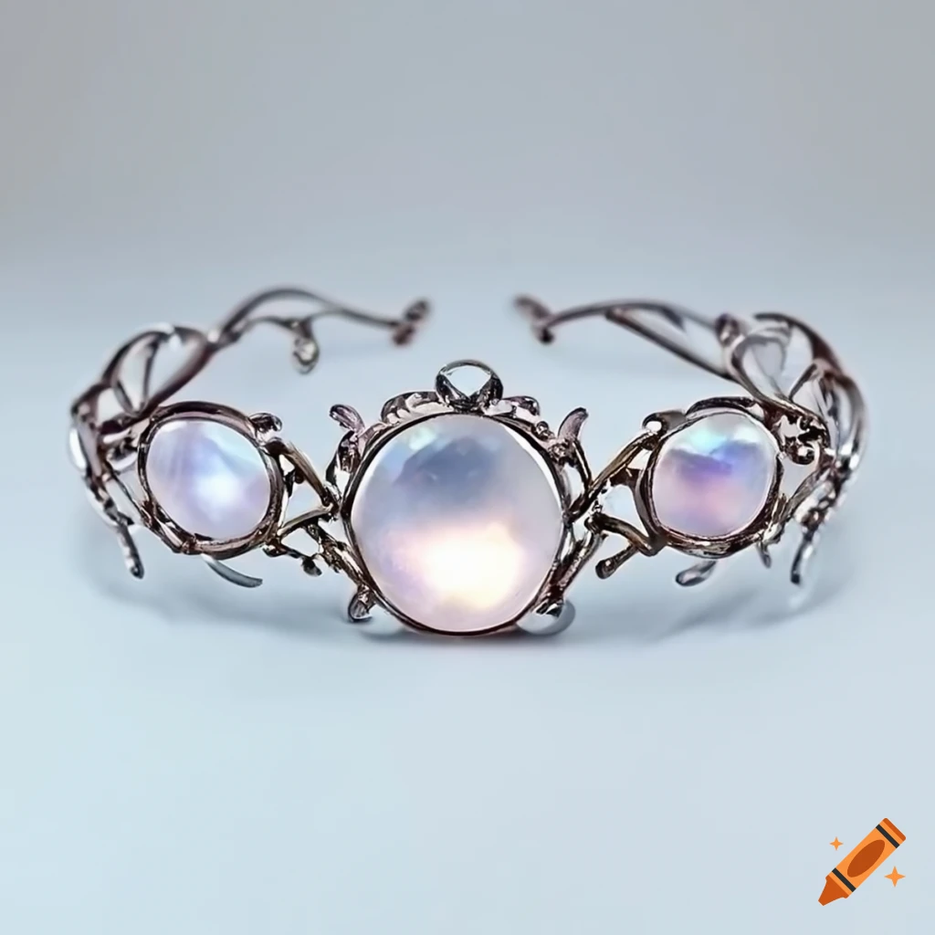 Circlet with a beautiful moonstone on Craiyon