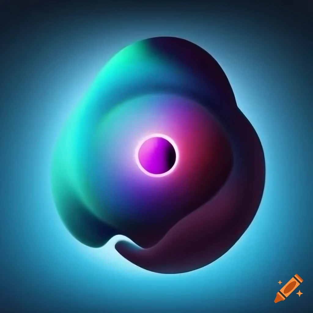 A one color complex blob shape on Craiyon