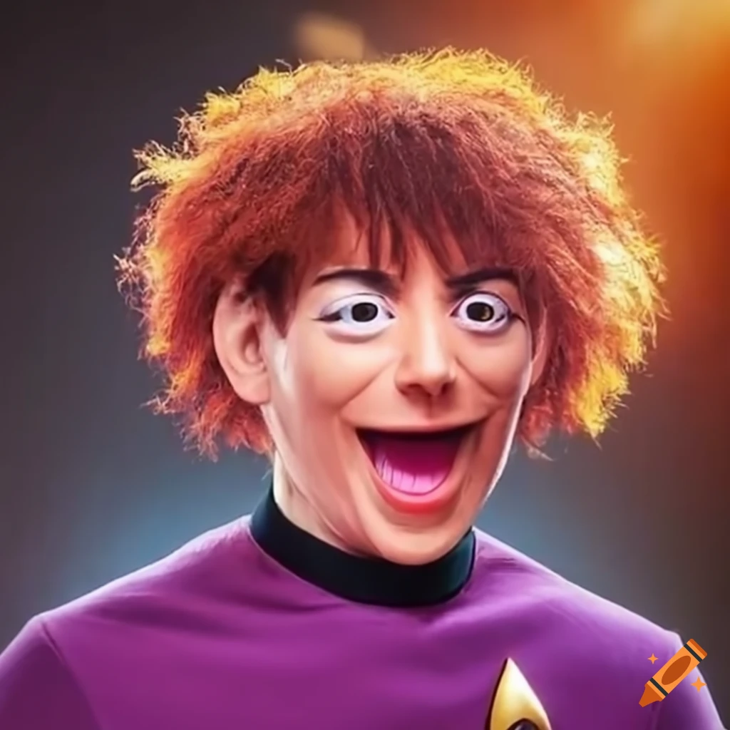 Freakazoid character as muppet doll on Craiyon