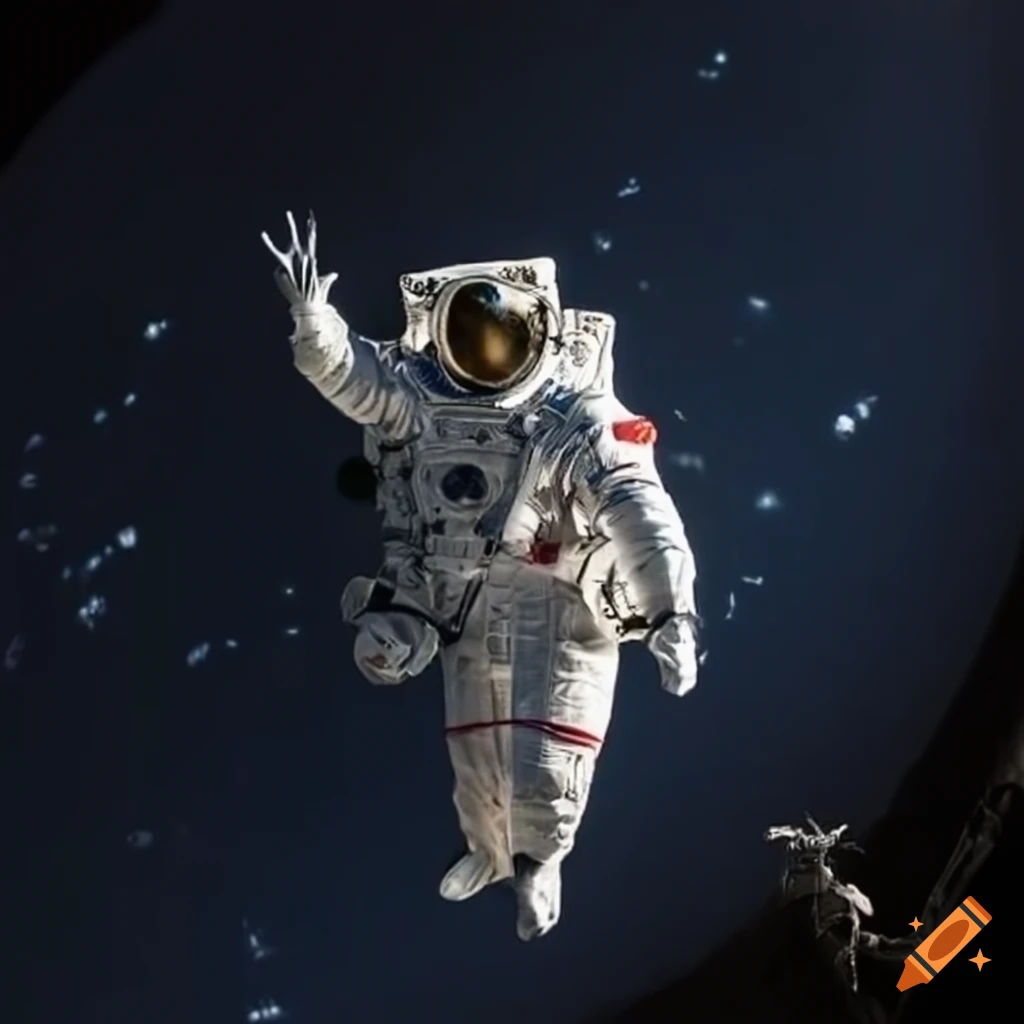 Astronaut in space on Craiyon