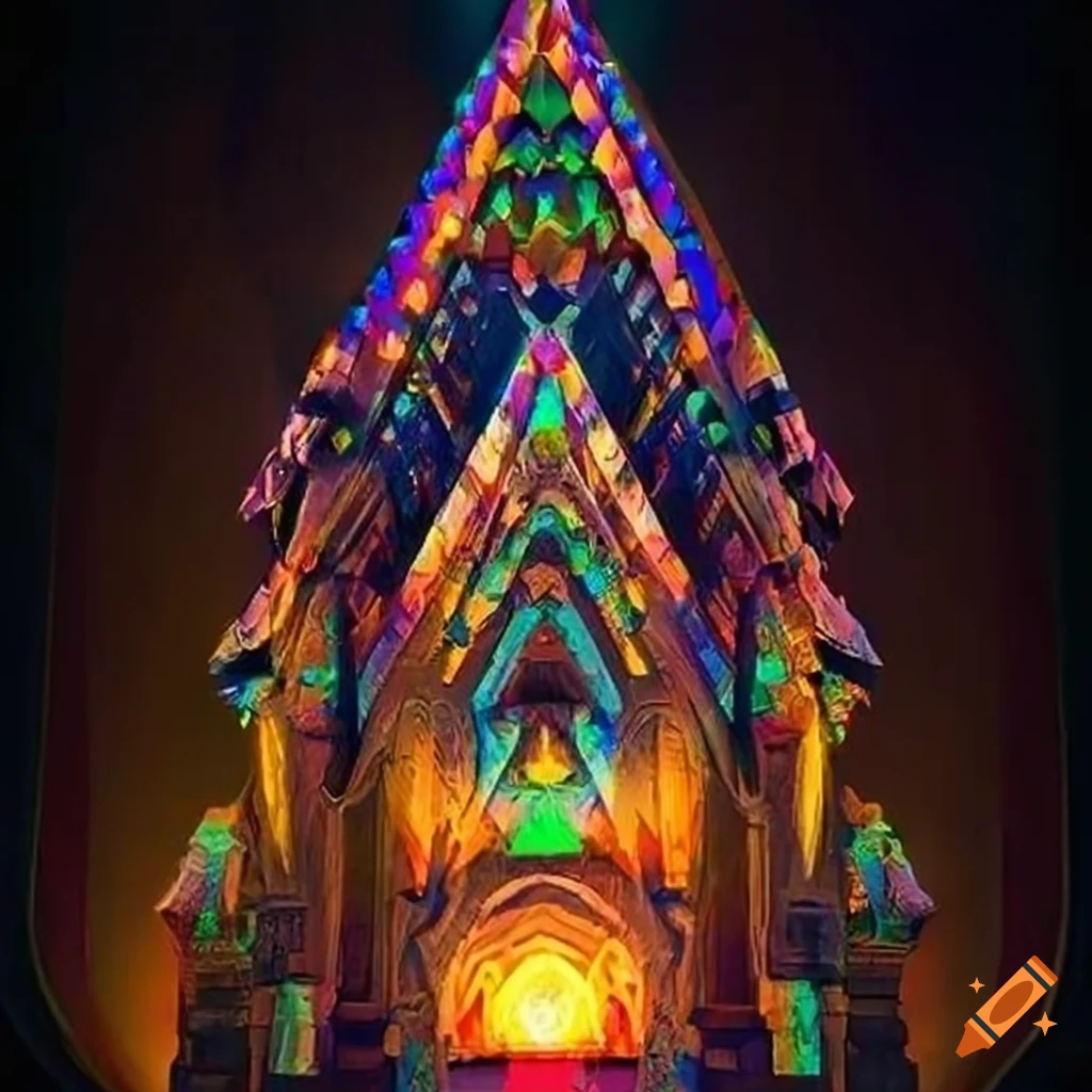 Zelda game motif with architectural carving style on Craiyon