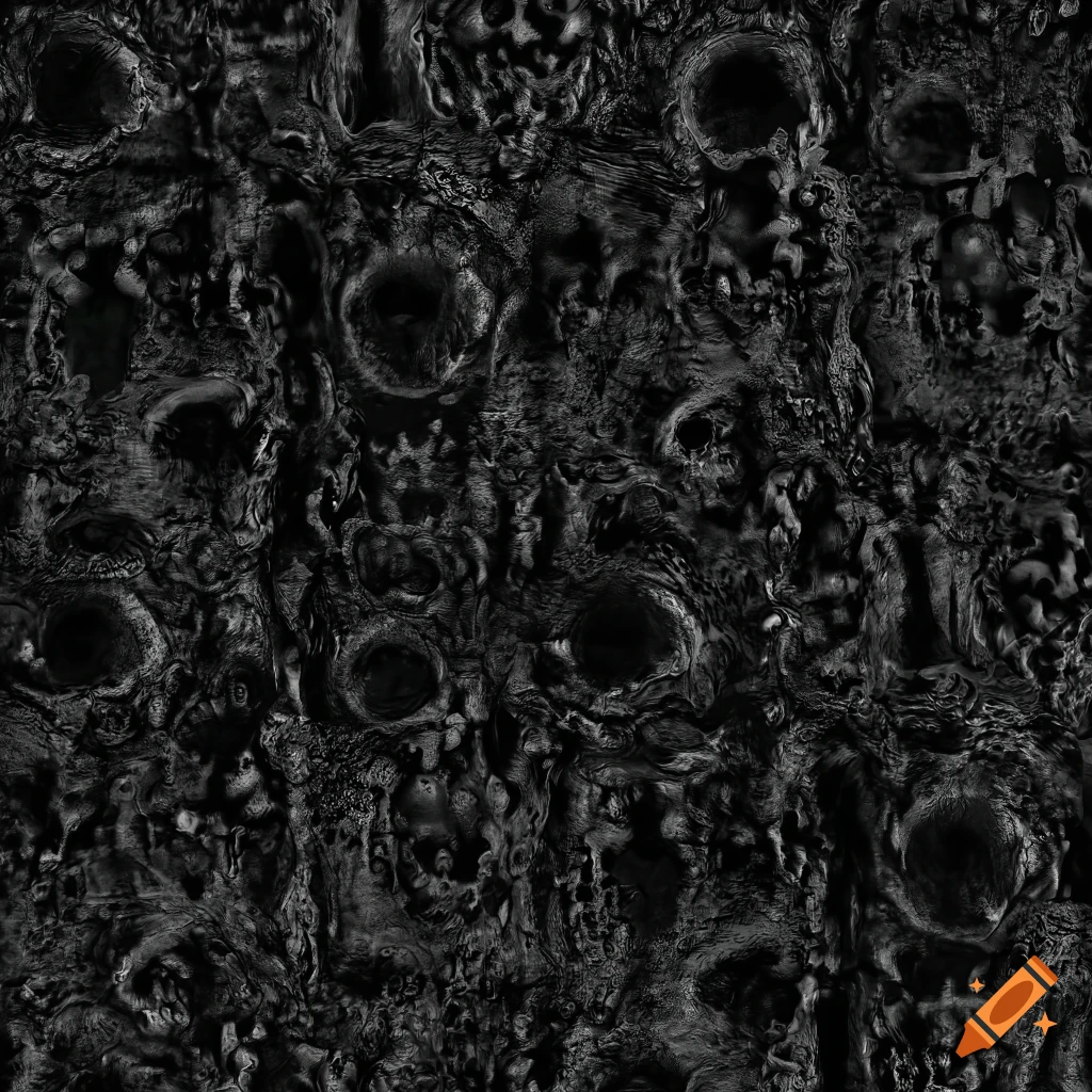 Seamless black and white creature texture