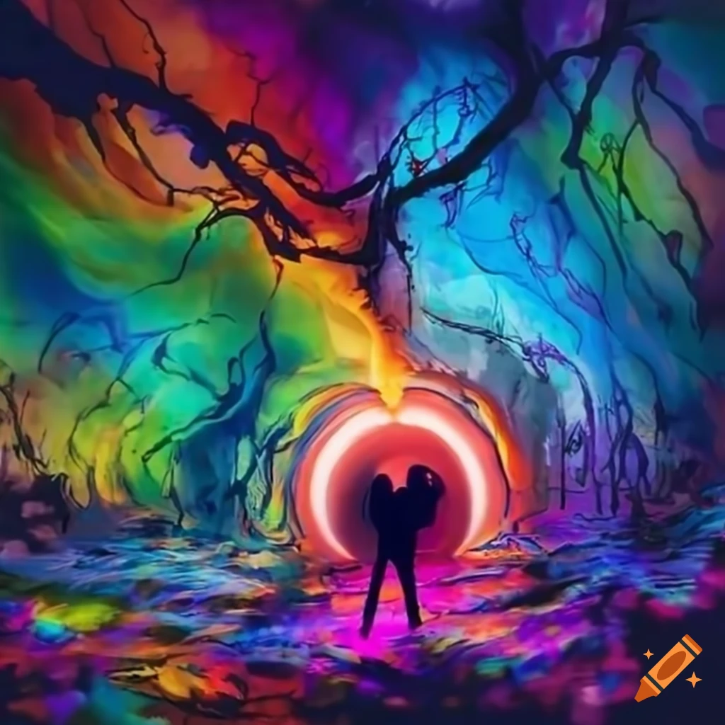 Abstract immersive art on Craiyon