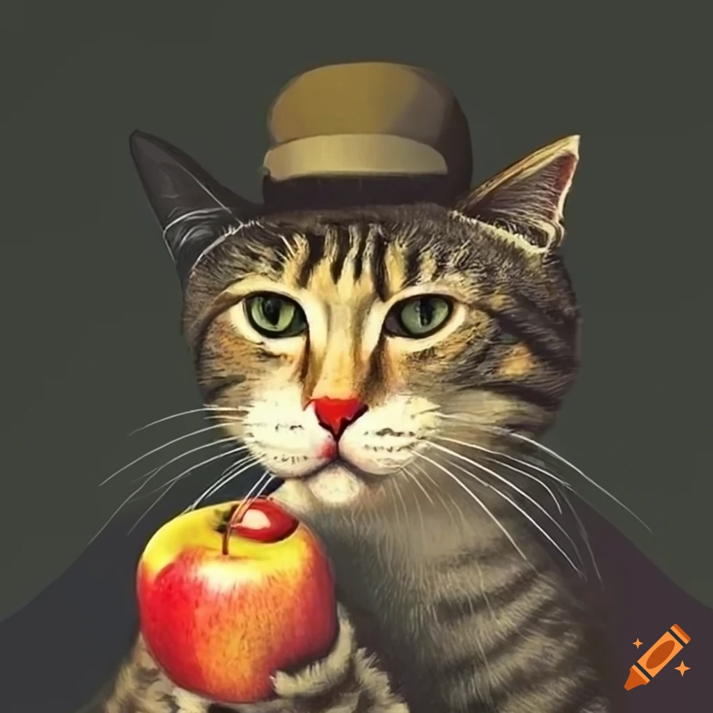 Oil painting of a cat as a court jester juggling balls on Craiyon