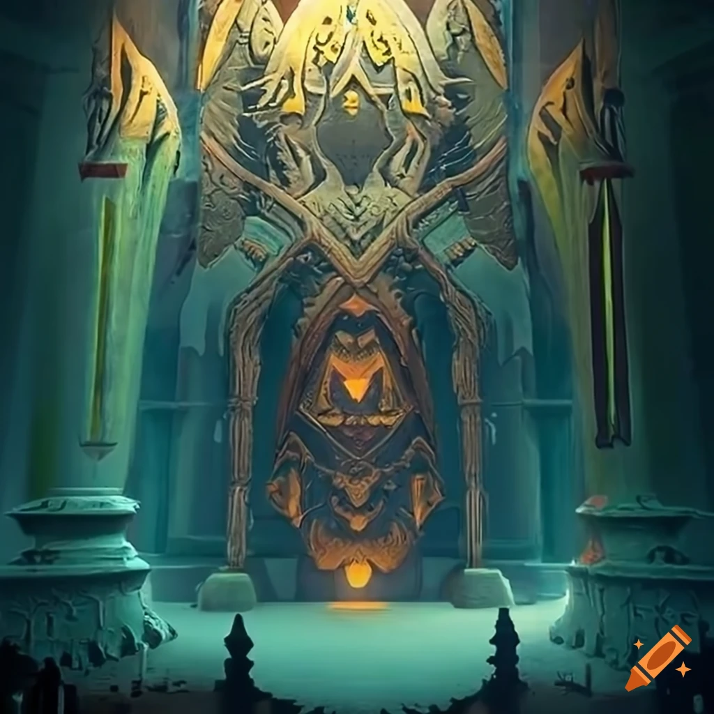 Detailed Zelda game art with moth motif on Craiyon