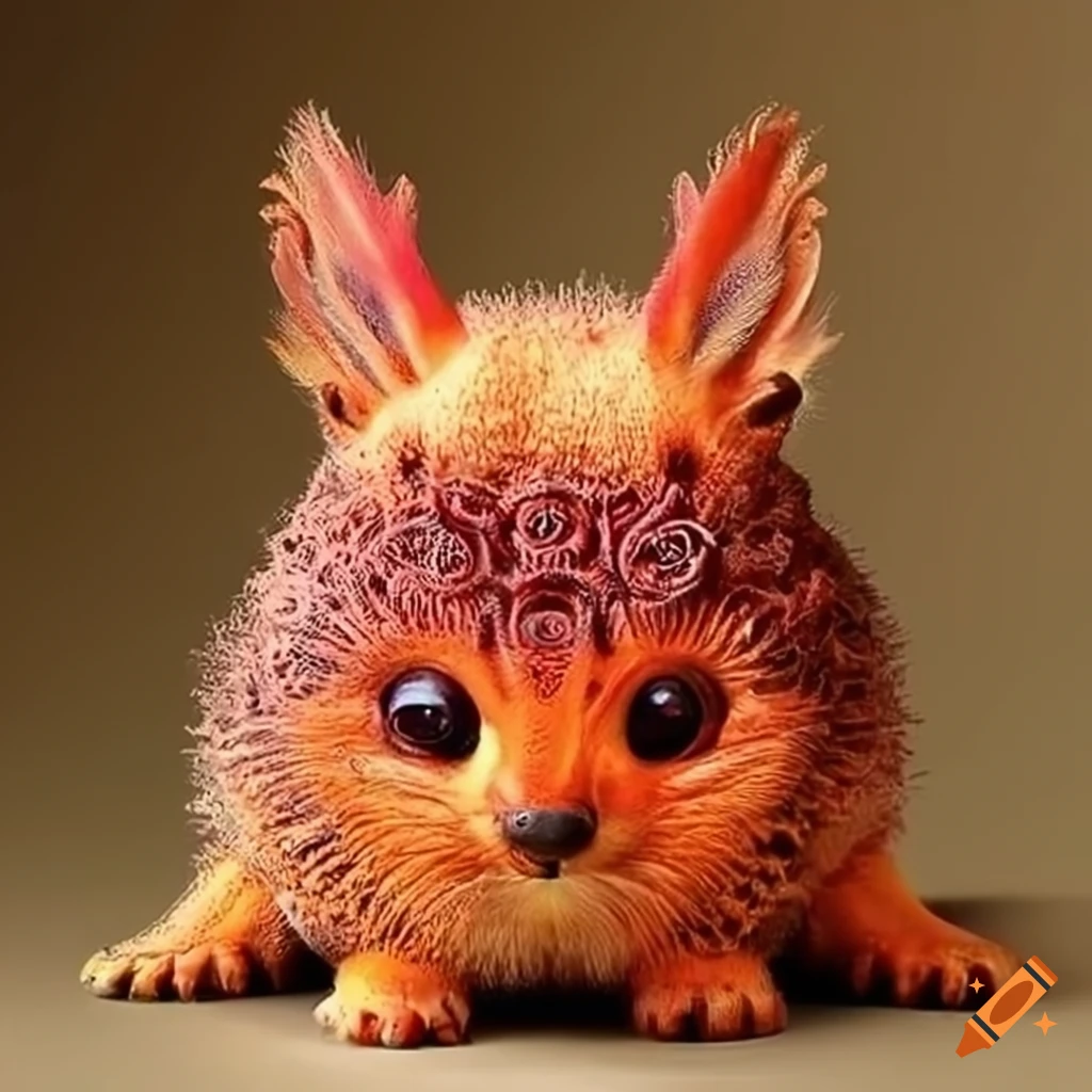 Cute and adorable volcanic animals