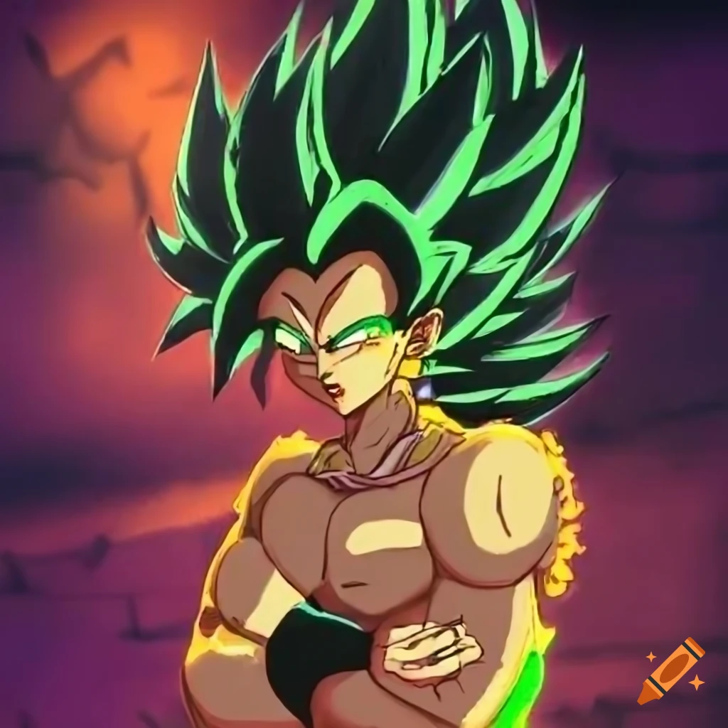 Yellow-green-haired dragon ball girl in sailor scout attire on Craiyon