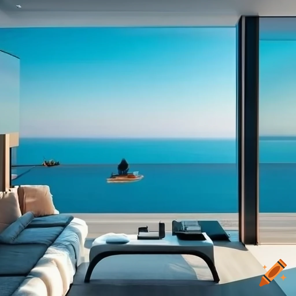 Modern design apartment with a breathtaking sea view