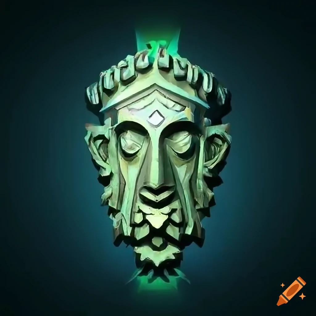 Simple animal sci-fi cultist shattered mask on Craiyon