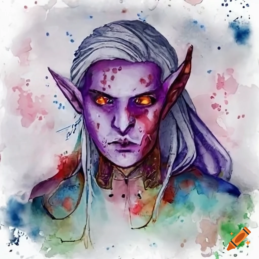 Stunning Half elf Monk Girl With Green Eyes And Mystical Amulet In